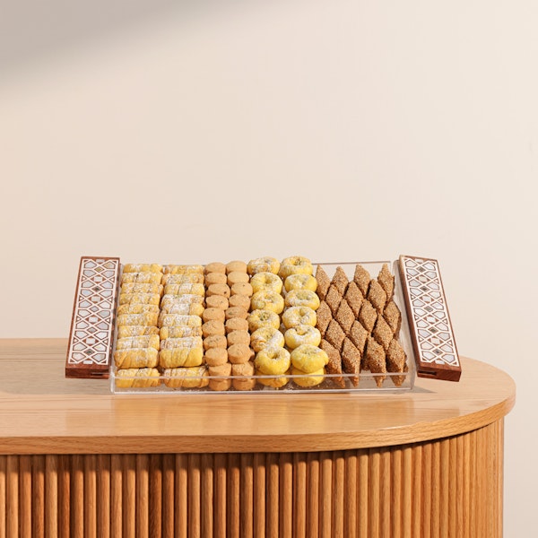 Buy and send Nuts and More Ramadan Niqsa Sweets Wooden and Pearl Tray ...