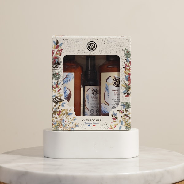 اطلب او أرسل مجموعة الاستحمام جوز الهند بليس الثلاثية من إيف روشيه هدية ...