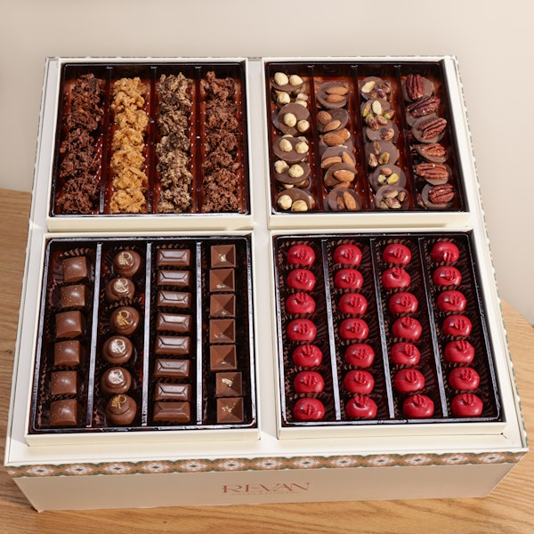 Buy and send Revan Sweet Luxury Quad Chocolate Box gift Online in Qatar ...