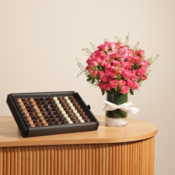 Buy and send Anoosh Petite Chocolate Box | Beautiful Flower Vase gift ...